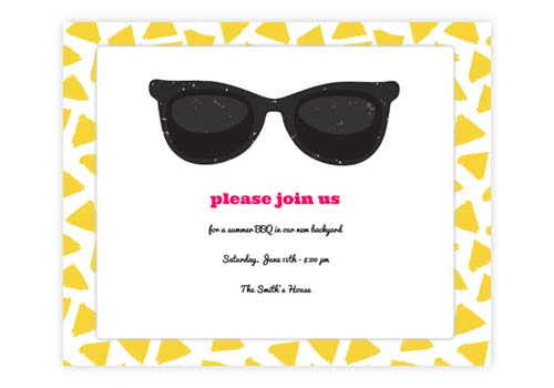 Sunglasses Email Invite